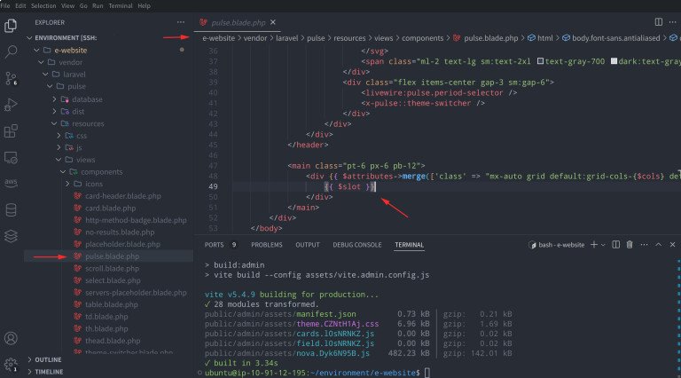 Blog - Integración del panel de Laravel Pulse con Laravel Nova | eMarket Perú