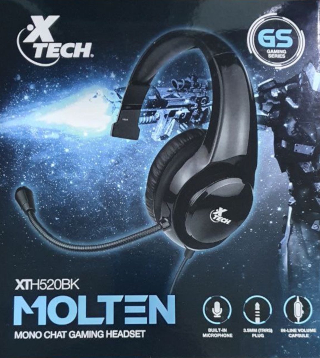 Headset Gaming Xtech Molten XTH-520BK Black GS Gaming Serie - Shop ...