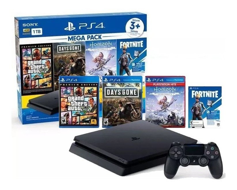 Sony Playstation 4 Mega Pack 6 - consola 1TB HDR LATAM - Compra ...